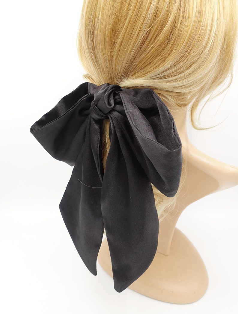 Silk Satin Droopy Hair Bow Big Floppy Bow Luxury Hair Etsy