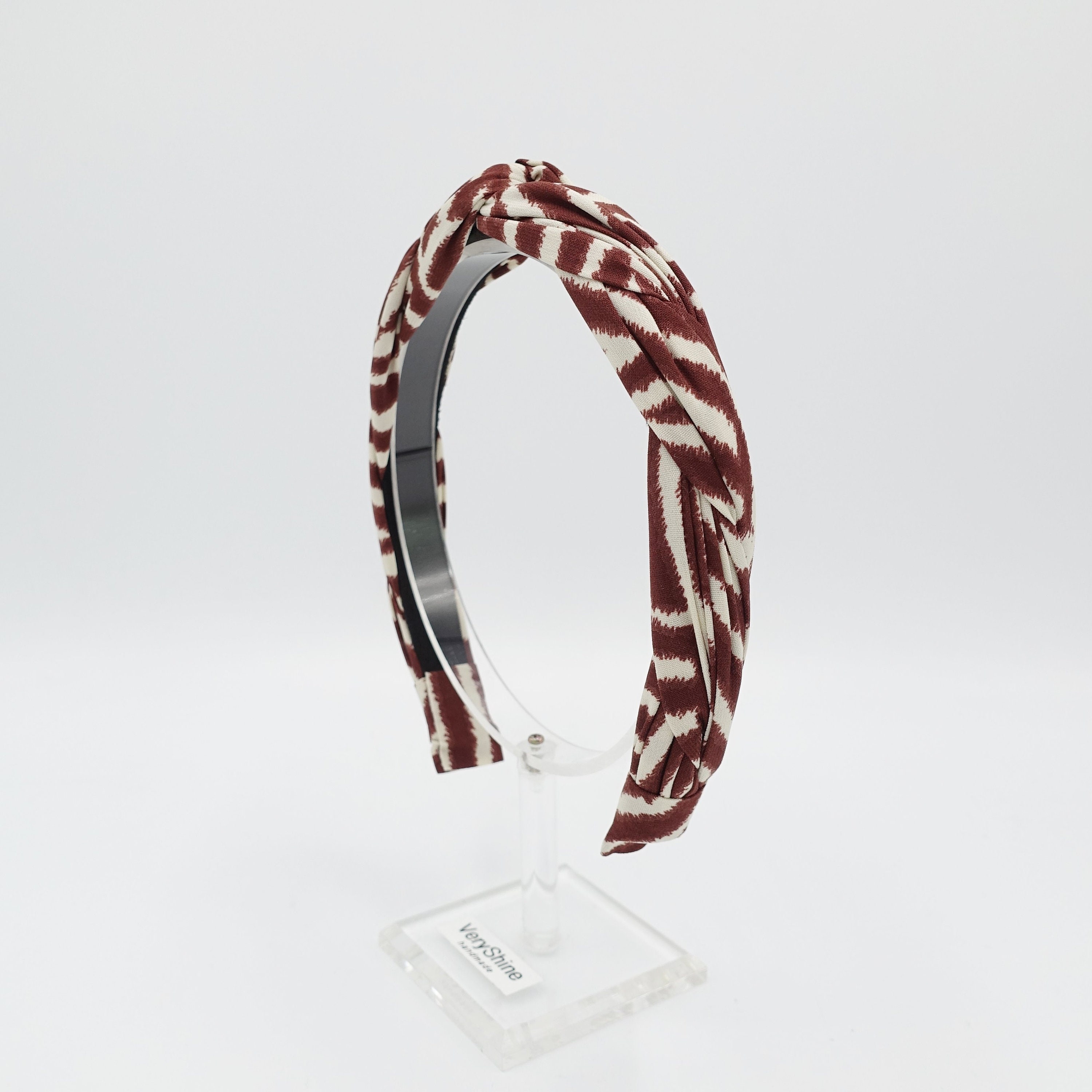 Zebra Print 2 Strand Crossed Round Braided Headband for Women - Etsy