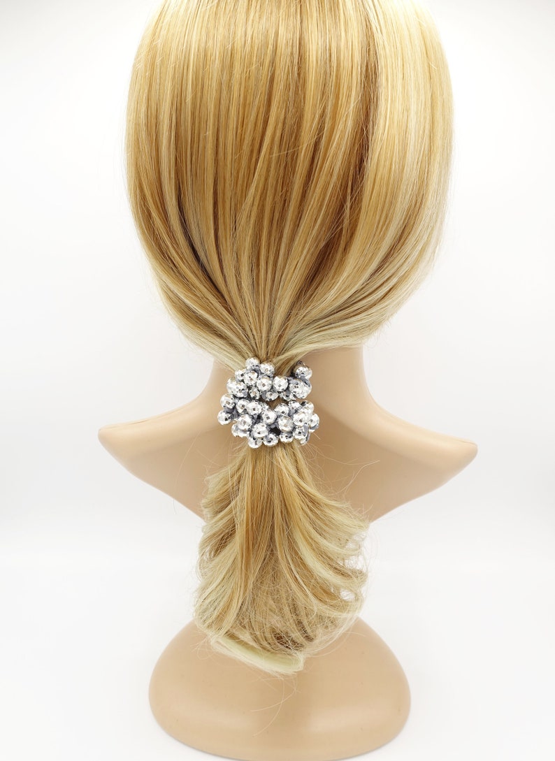 Disco Ball Beaded Hair Elastic Sleek Ball Ball Decorated - Etsy