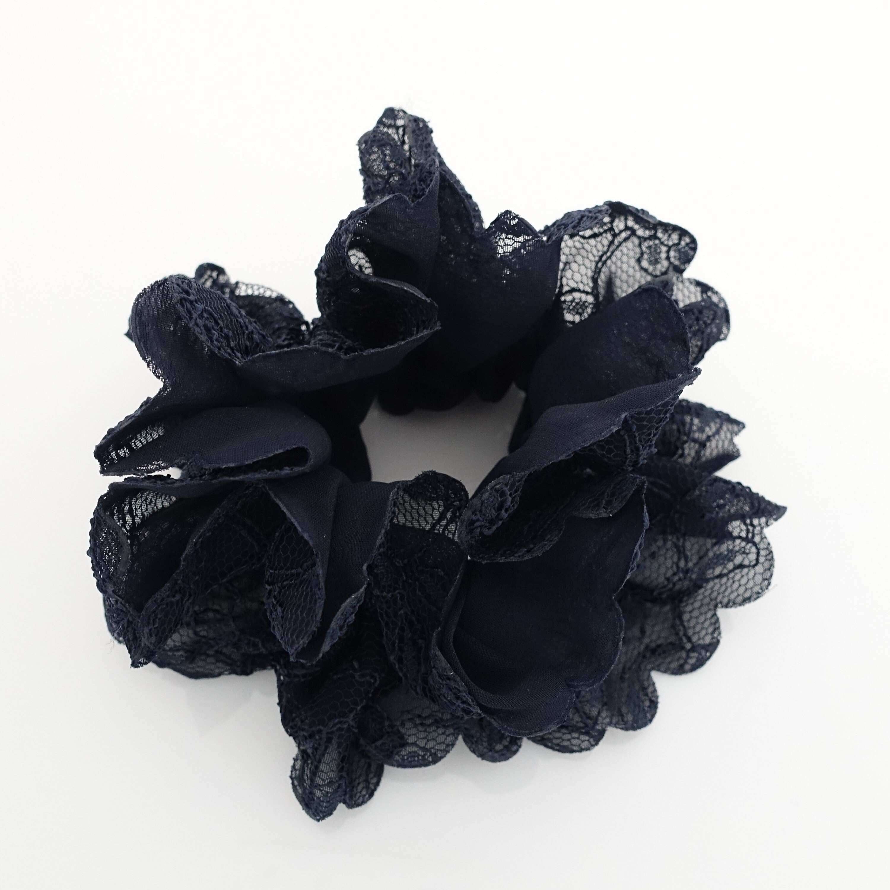 Chiffon Floral Scrunchy Lace Combined Women Scrunchie Hair - Etsy