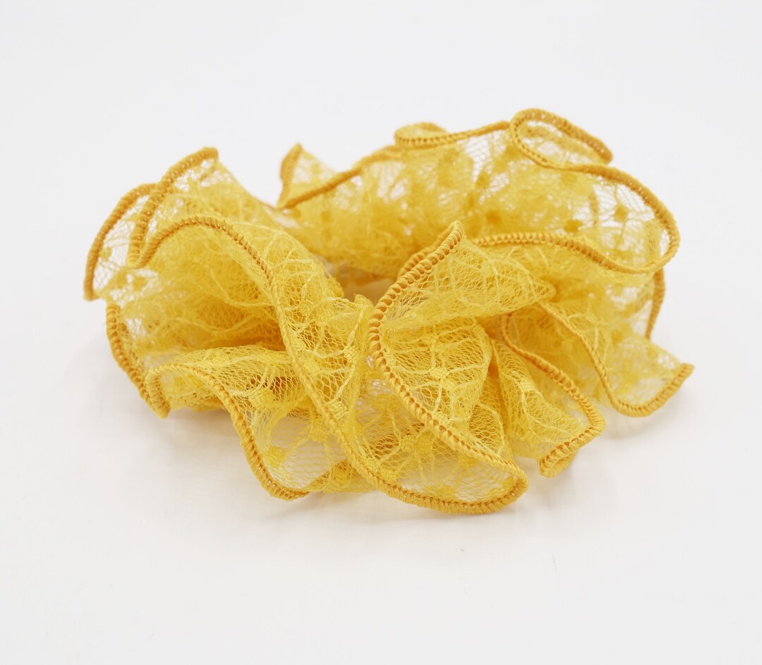 Dot Diamond Lace Scrunchies Double Edge Scrunchies Hair - Etsy