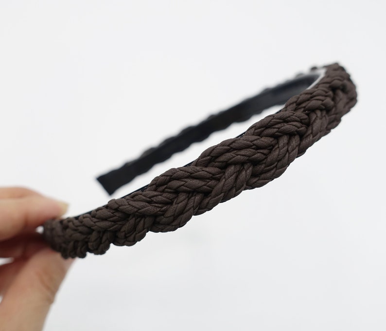 Thread Strand Braided Headband Basic Thin Hairband Women Hair - Etsy