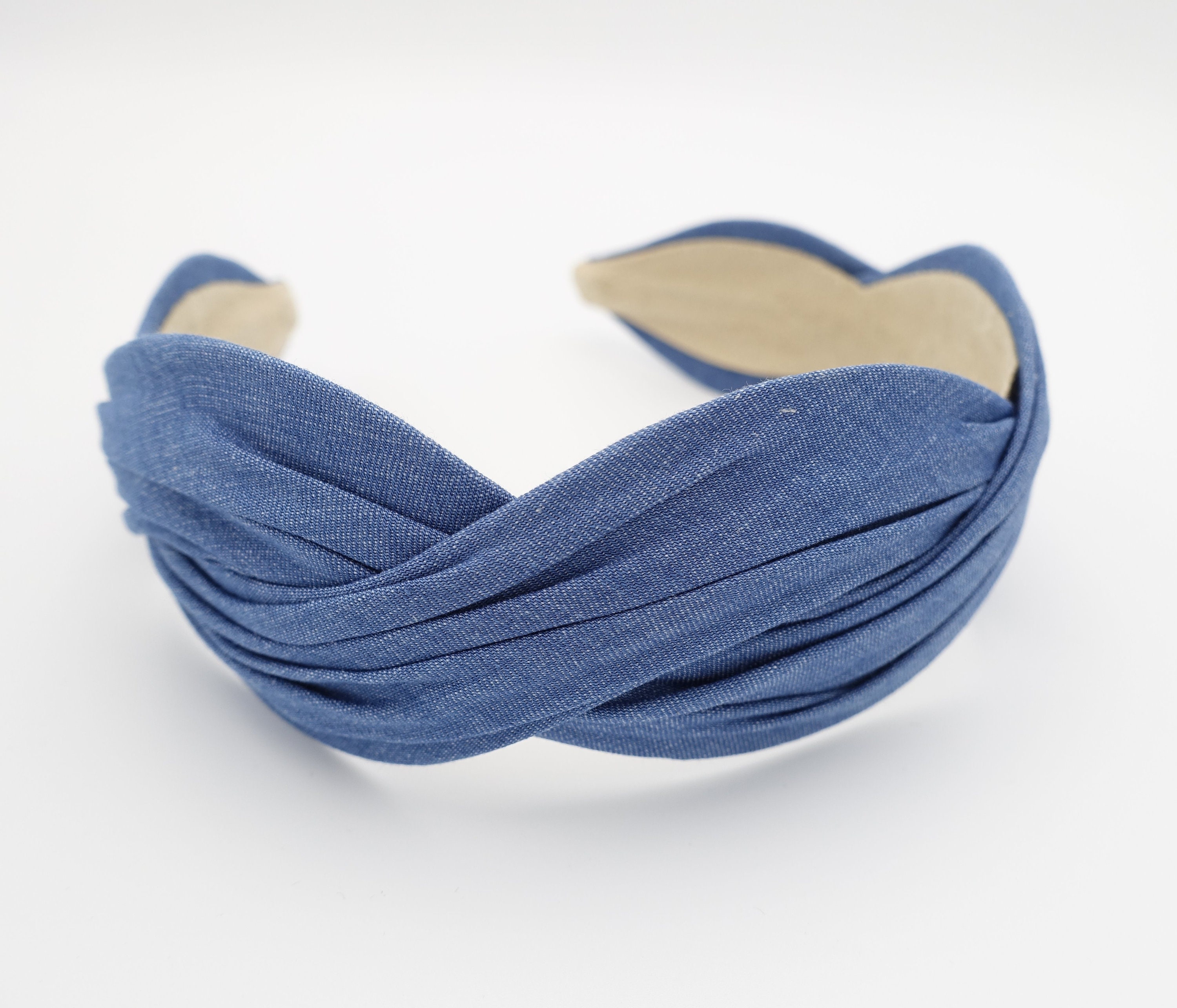 Denim Wave Headband Cotton Hairband Woman Hair Accessory - Etsy