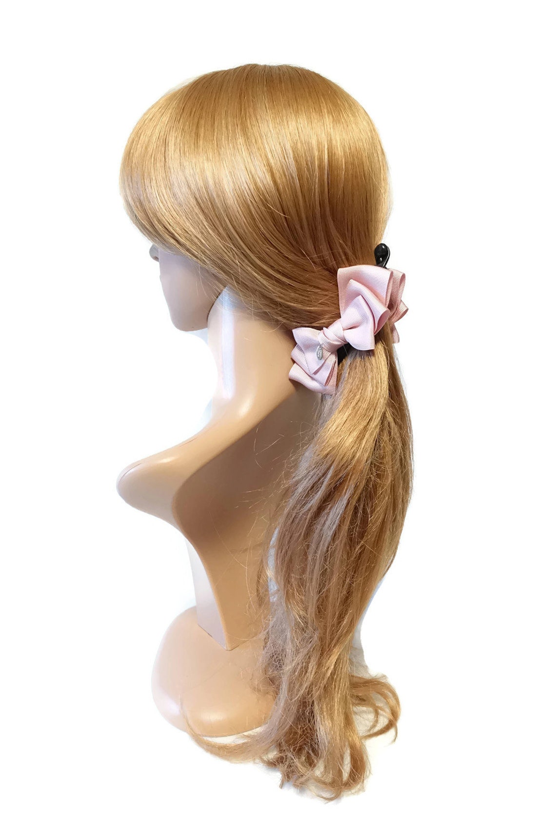 Handmade Grosgrain Multi Layer Bow Banana Hair Clip - Etsy