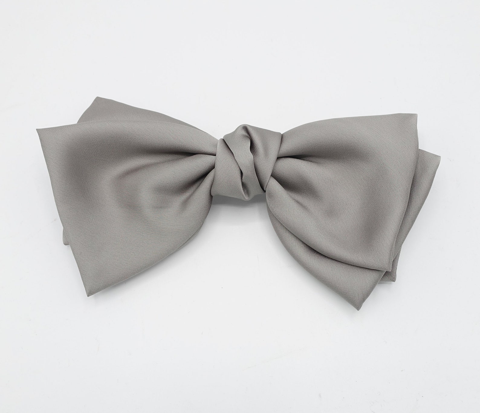 Big Triple Wing Hair Bow Satin Double Layered Bow Stylish - Etsy