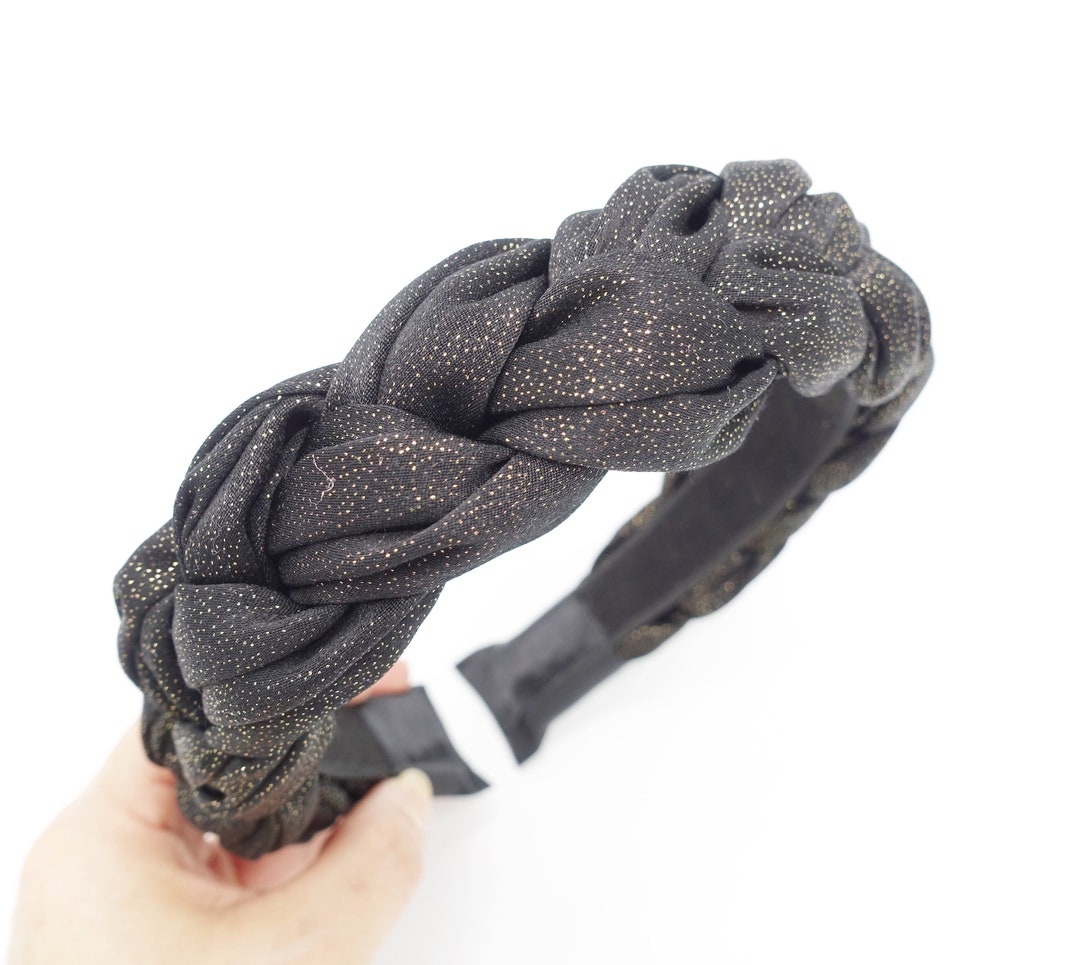Stardust Braided Headband Metallic Gold Plaited Headband - Etsy