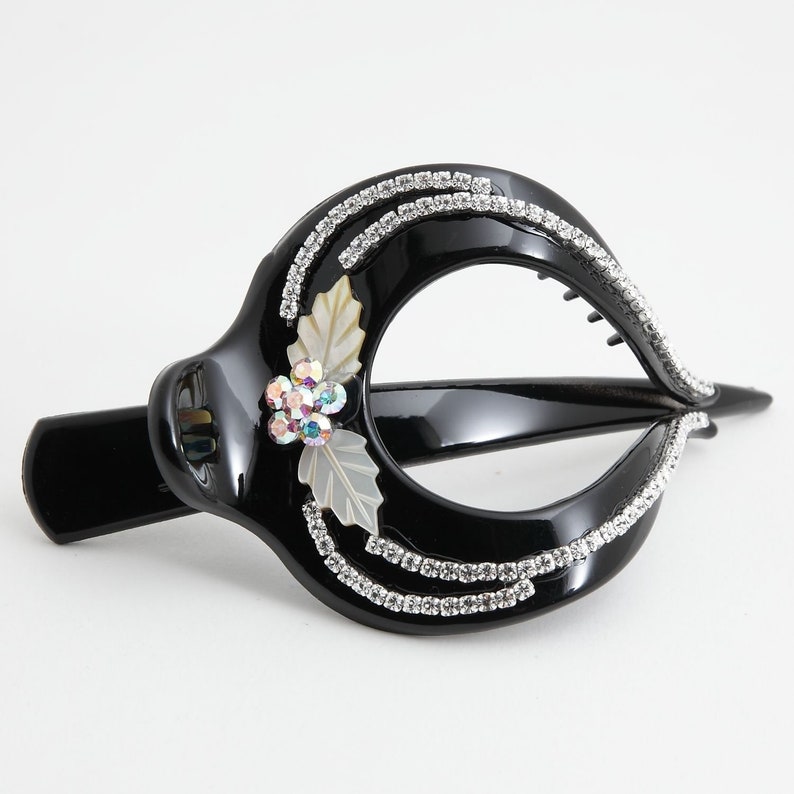 Nacre Rhinestone Decorated Beak Hair Clip Updo Hair Accessory - Etsy