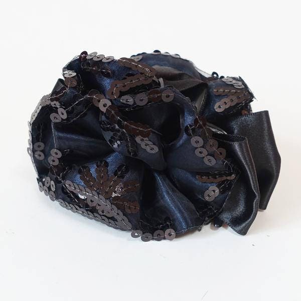 Satin Flower Bow Luxury Spangle Mesh Wrap Sequin Spangle Decorative ...