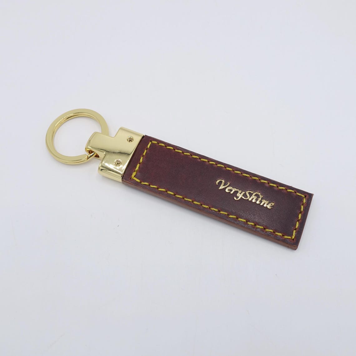 Handcrafted Leather Key Chain, Leather Keyring - Etsy