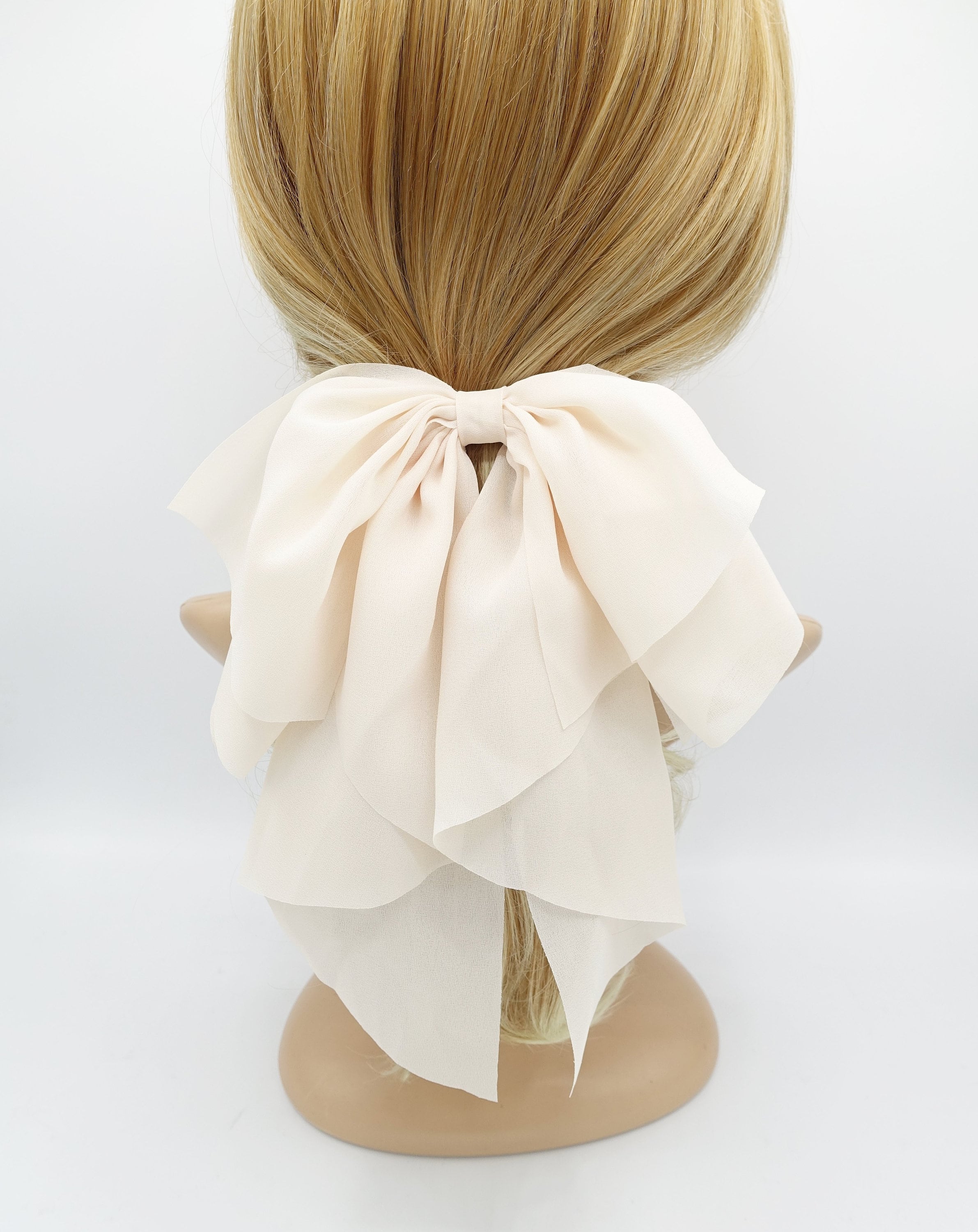 Chiffon Droopy Hair Bow Sheer Hair Accessory for Women - Etsy