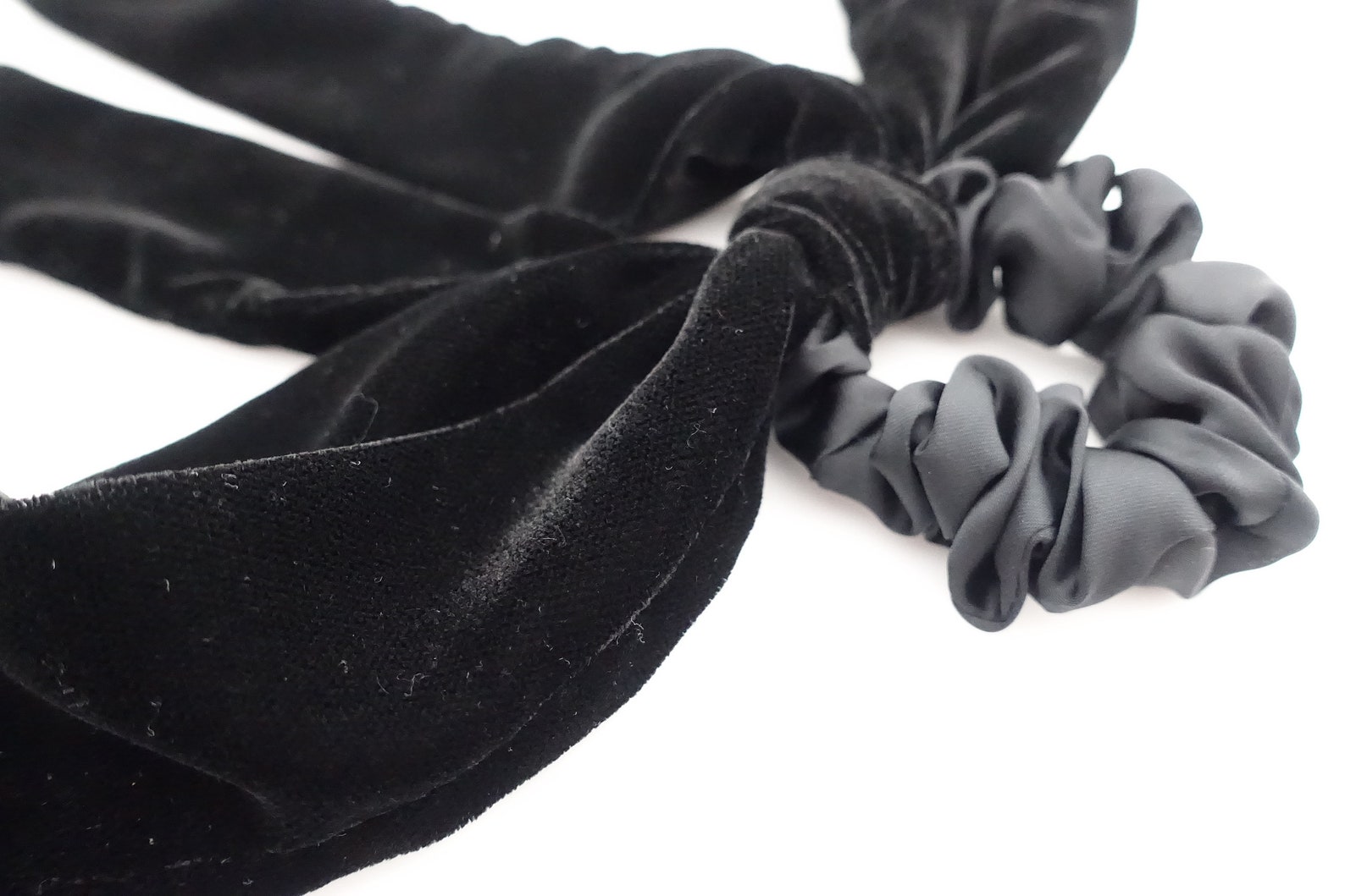 Silk Velvet Long Strap Bow Knot Satin Scrunchy Luxury Soft Bow | Etsy