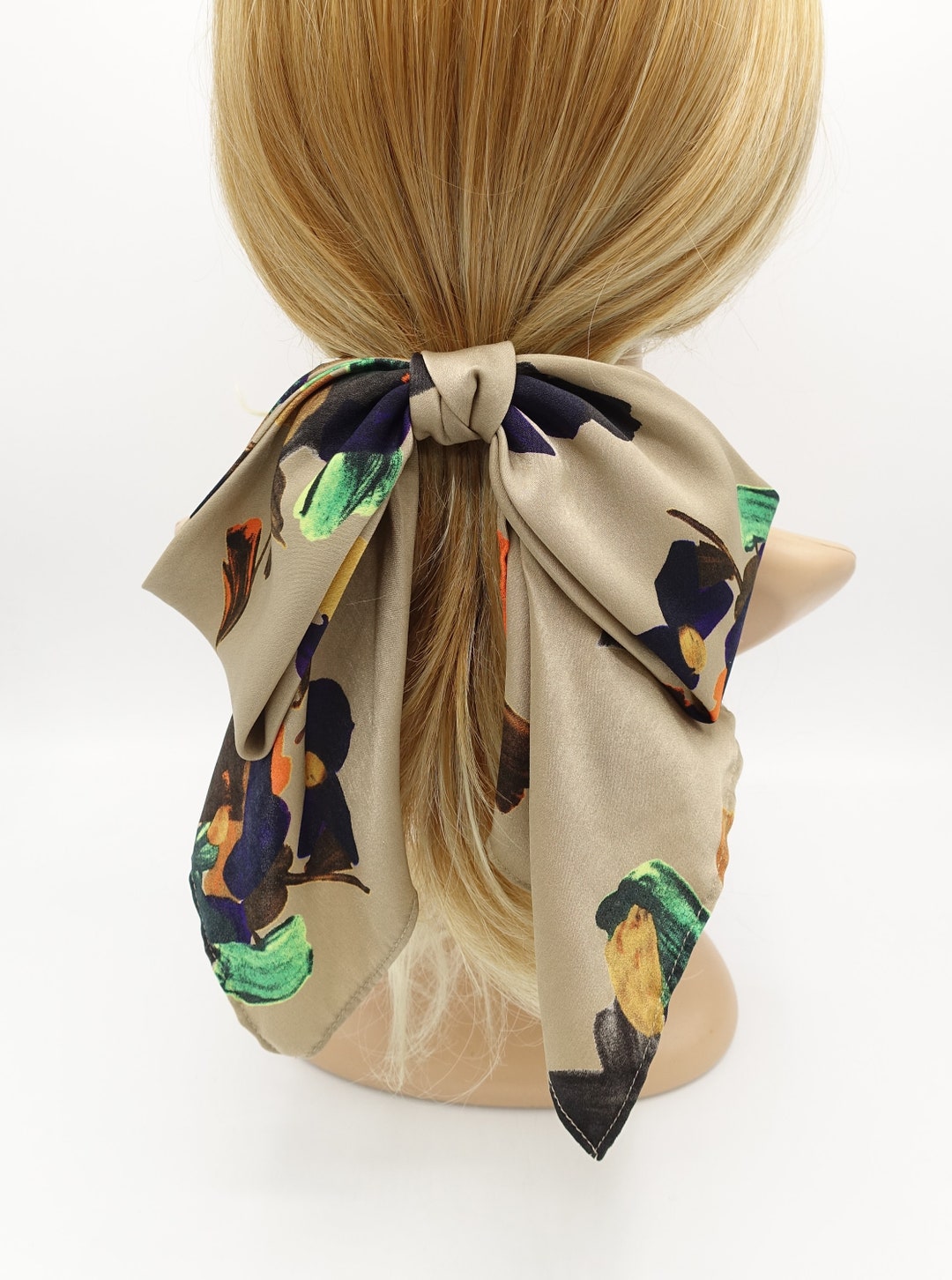 Floral Hair Bow Flip Droopy Hair Accessory for Women - Etsy