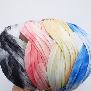 Tie Dye Pattern Wave Headband Cross Hairband for Women - Etsy