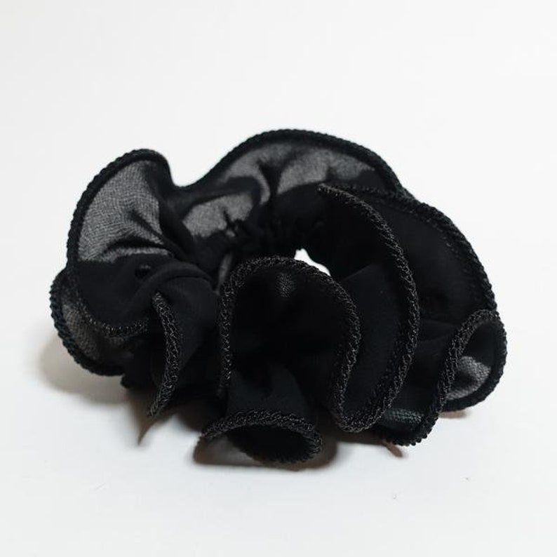 Chiffon Scrunchie Thread Trim Hair Scrunchy Women Hair Tie - Etsy