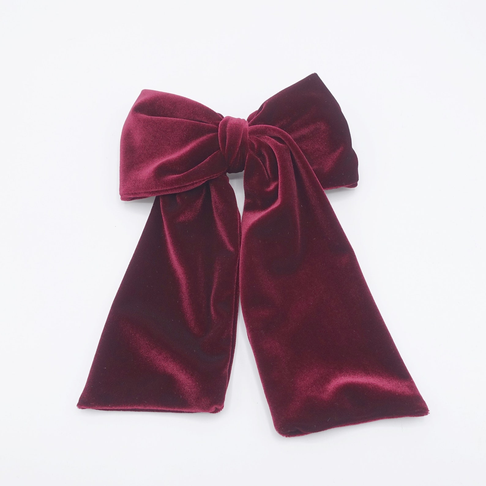Velvet Hair Bow Medium Large Sized Hair Accessory for Women - Etsy