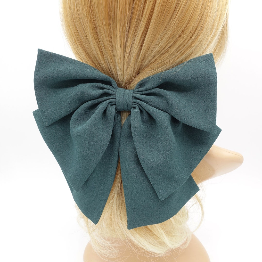 Triple Wing Hair Bow - Etsy