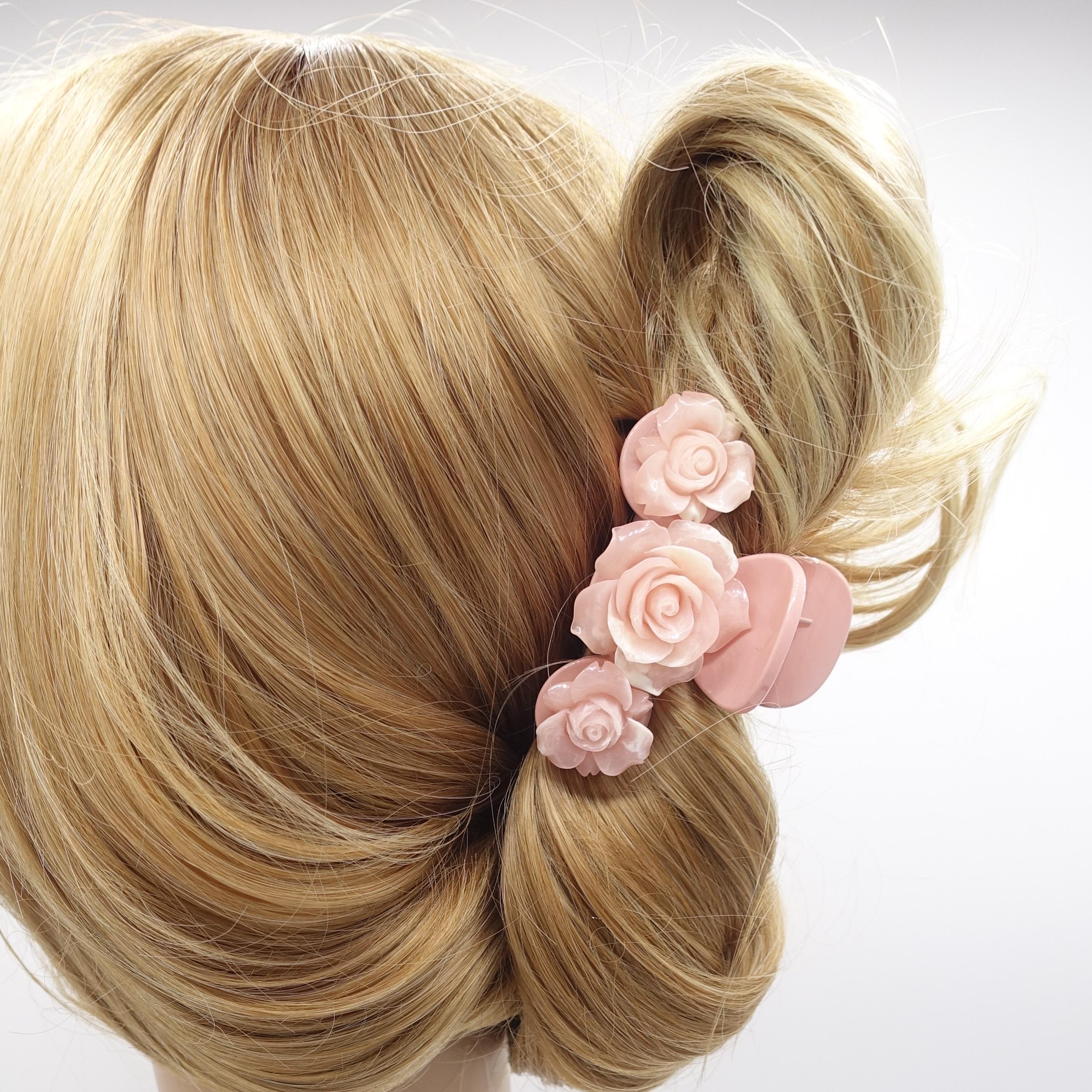 Floral Hair Claw, Flower Hair Clamp for Women - Etsy