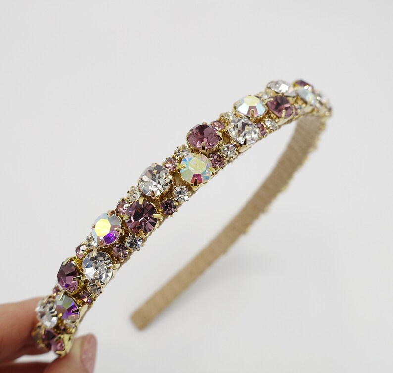 Royal Rhinestone Embellished Headband Luxury Bling Hair Accessory for ...