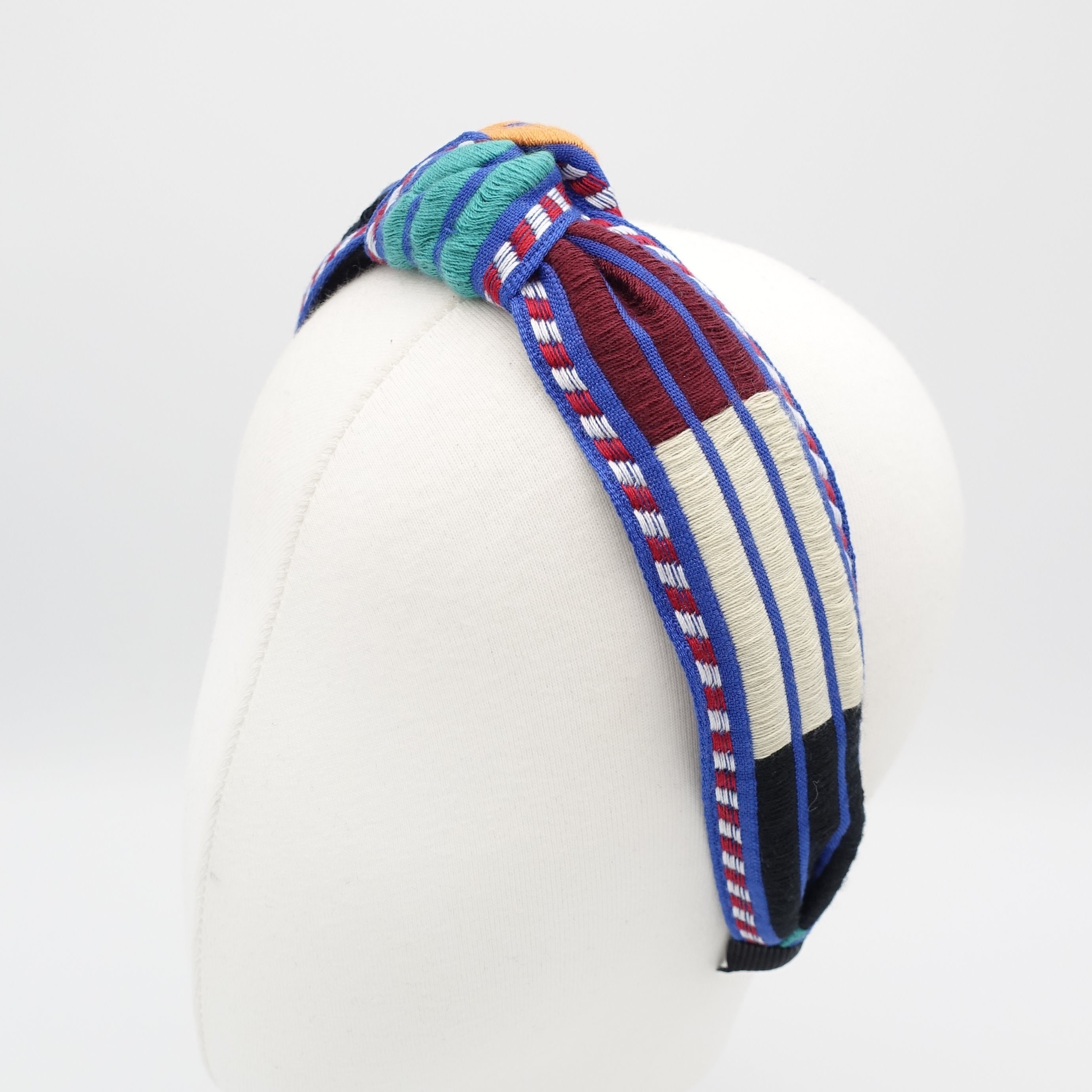Stripe Color Block Headband Vivid Hairband Woman Hair Accessory - Etsy
