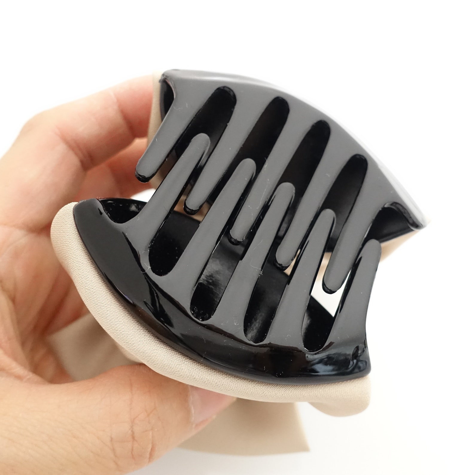 Satin Butterfly Bow Hair Claw Clip Glossy Fabric Bow Decorated | Etsy