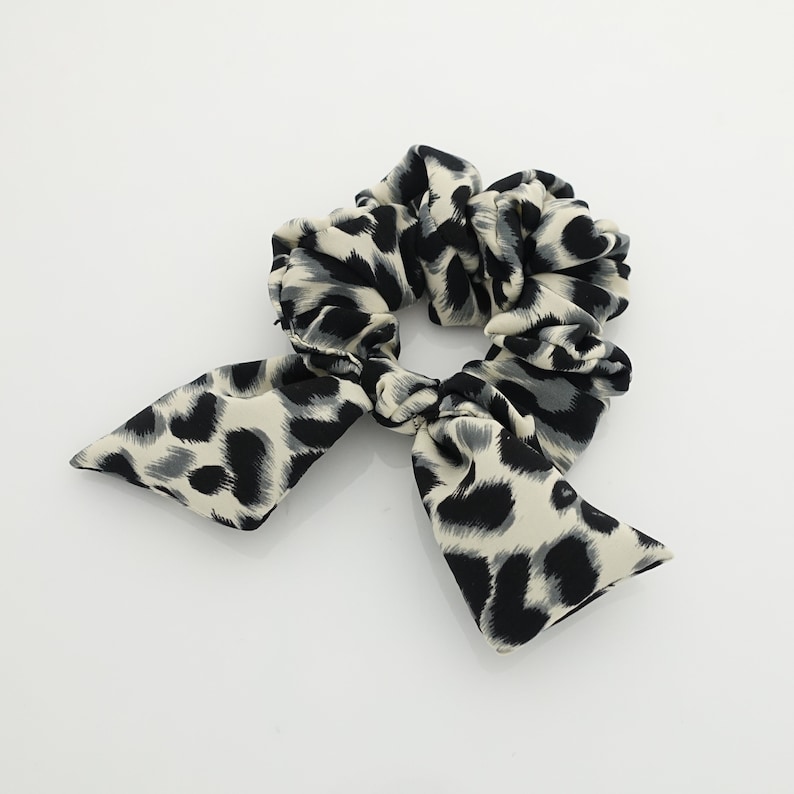 Leopard Print Bow Knot Scrunchies Animal Print Pattern Hair - Etsy