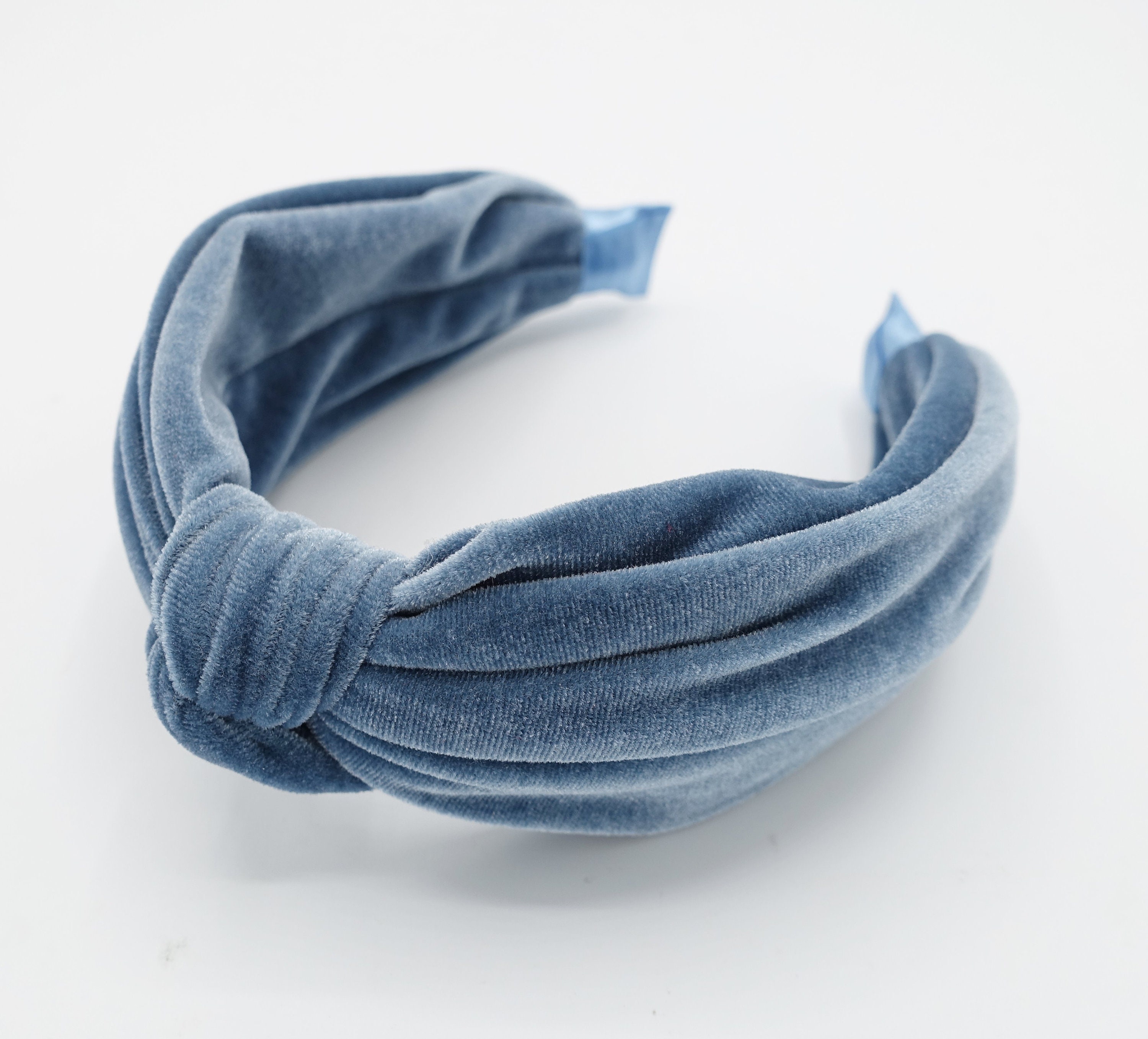 Velvet knot headband basic layered hairband women hair | Etsy