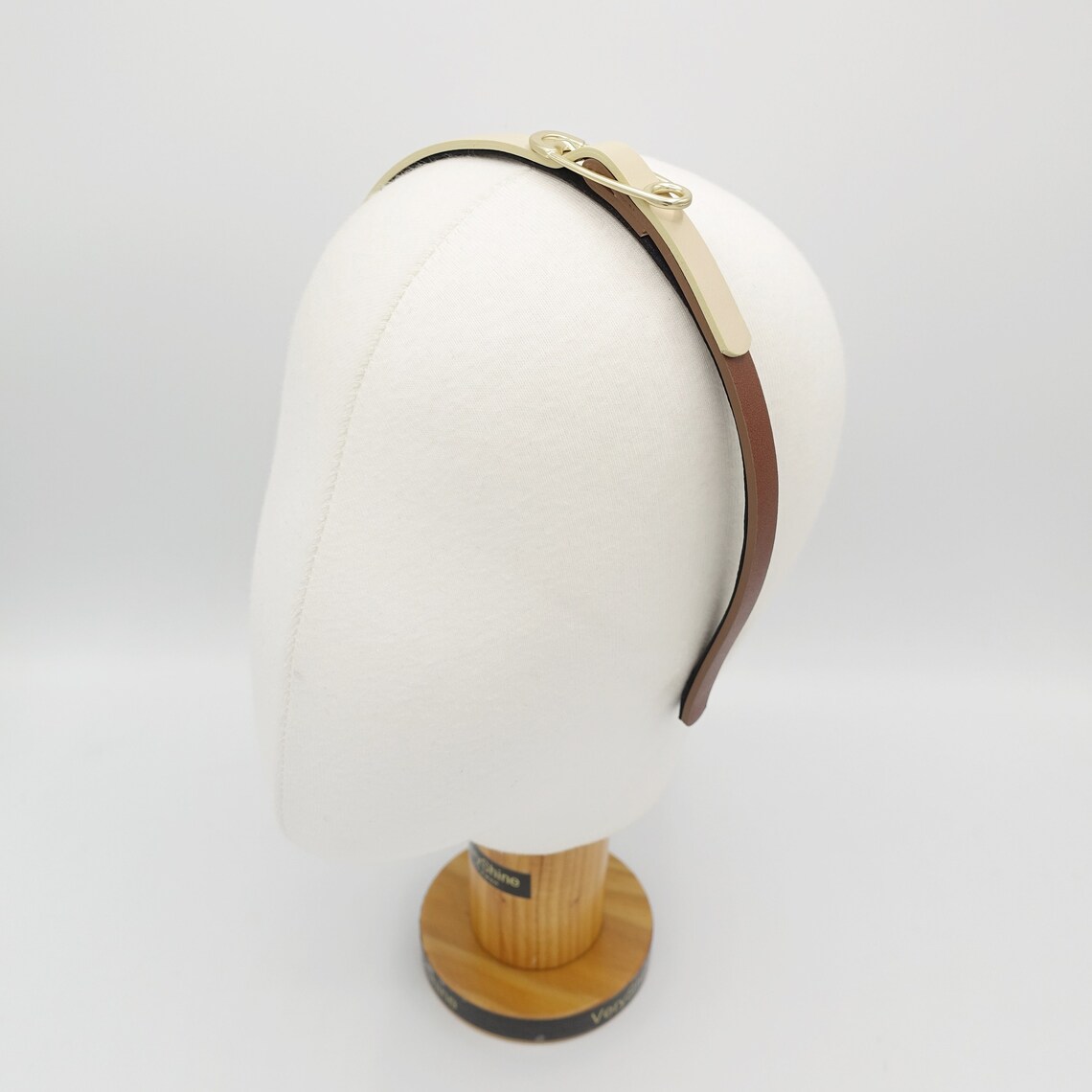 Safety Pin Buckled Leather Headband Thin Hairband for Women - Etsy