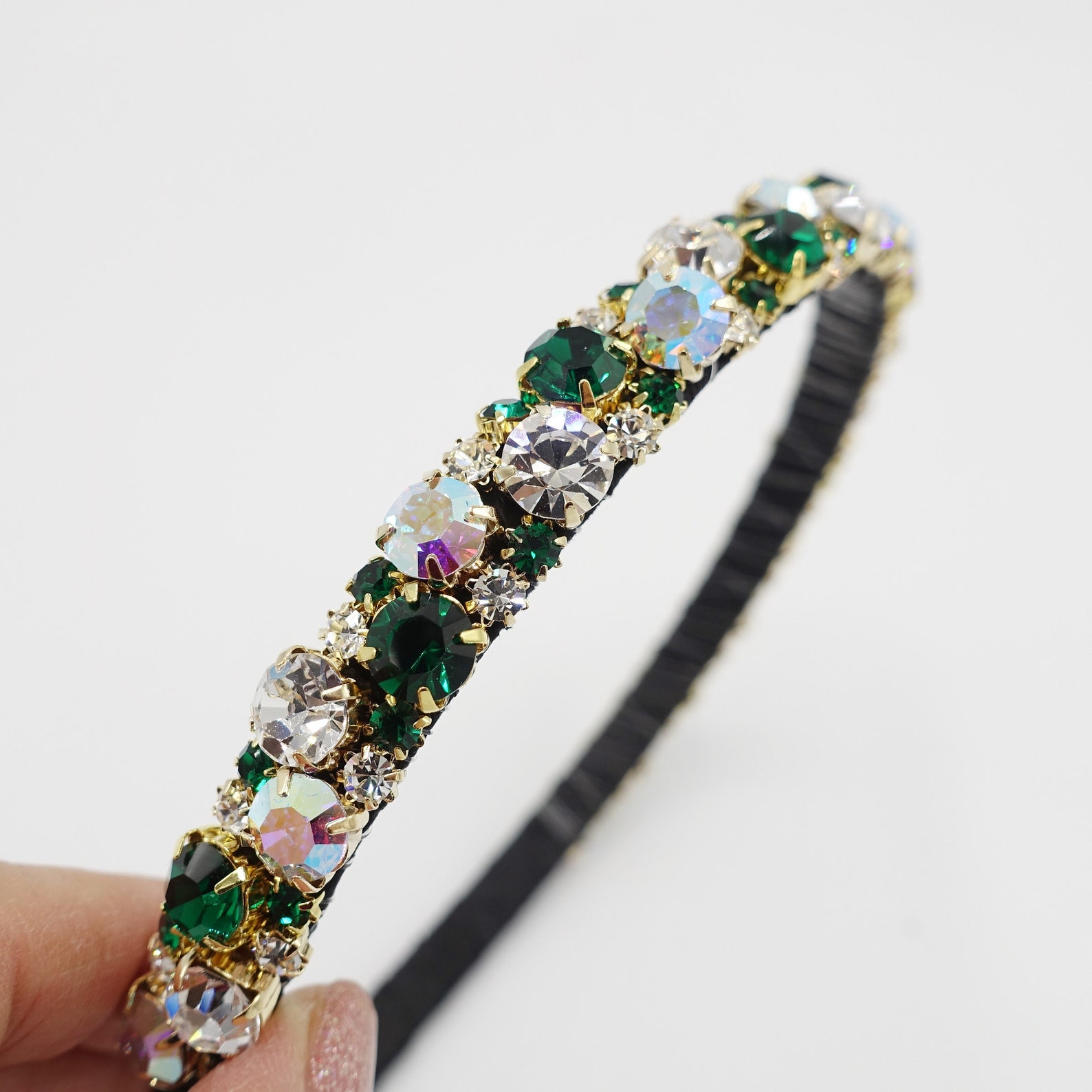 Royal Rhinestone Embellished Headband Luxury Bling Hair Accessory for ...
