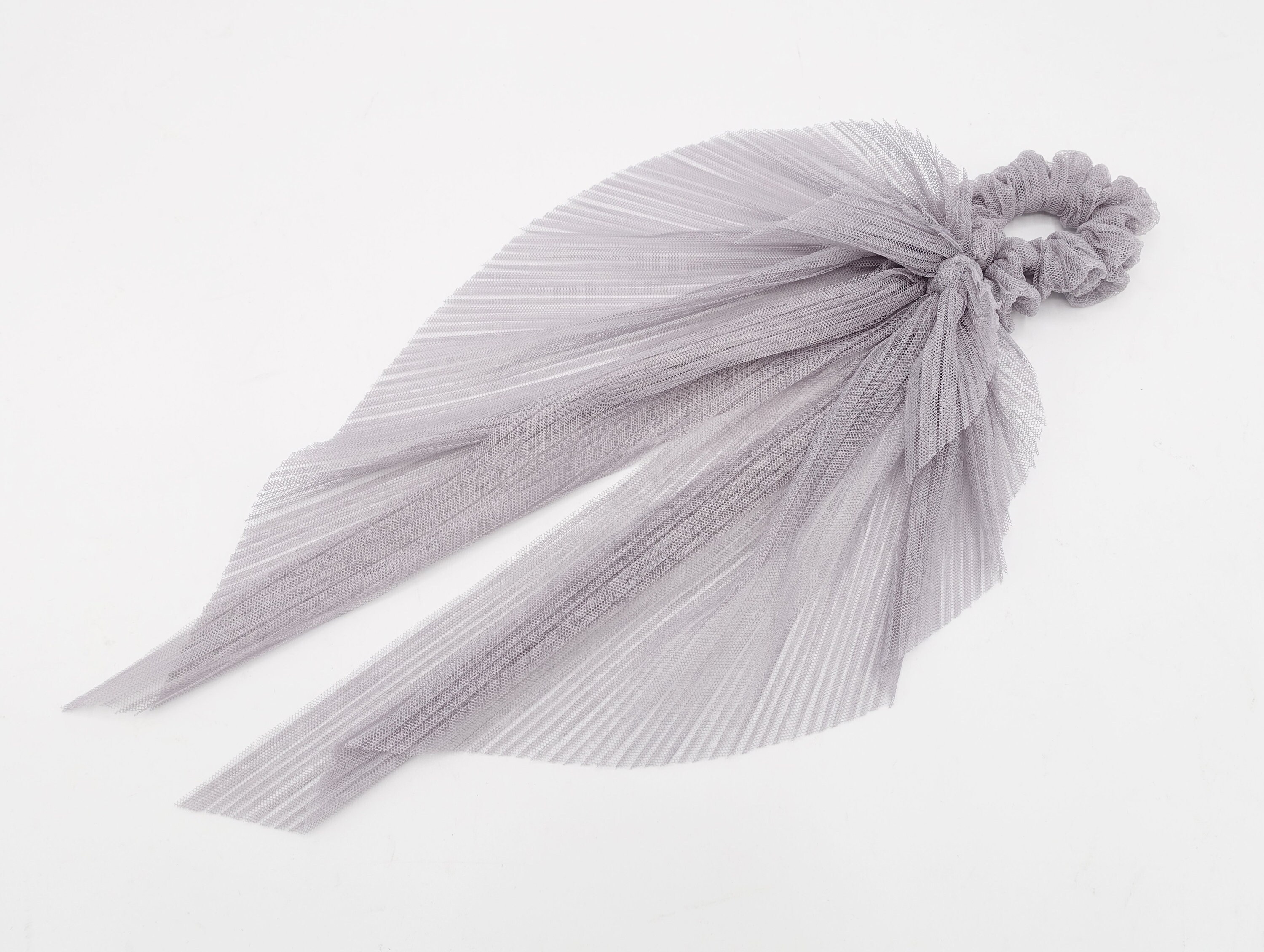 Mesh Pleated Long Tail Scrunchies Bow Knot Scrunchie Women | Etsy