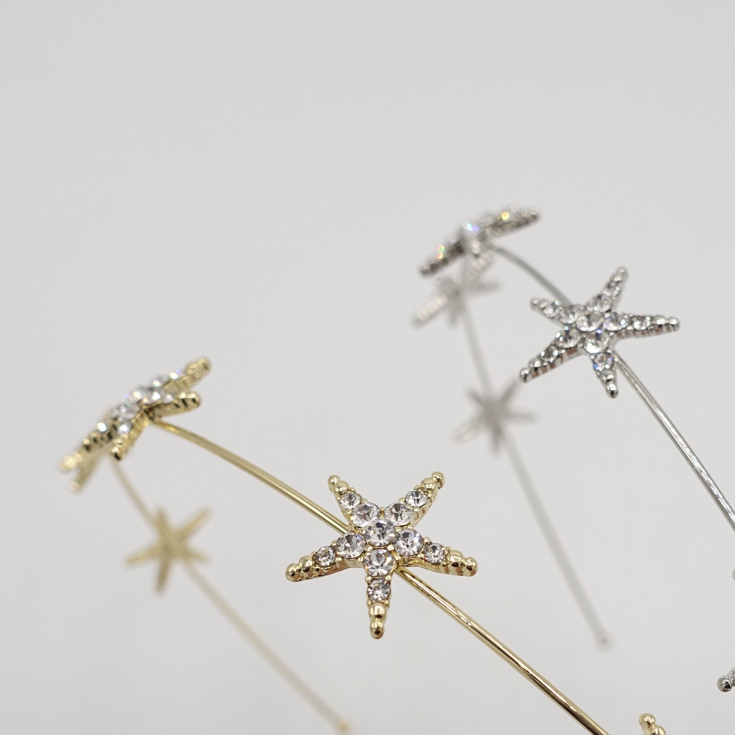 Stellar Road Rhinestone Star Headband Thin Headband for Women | Etsy