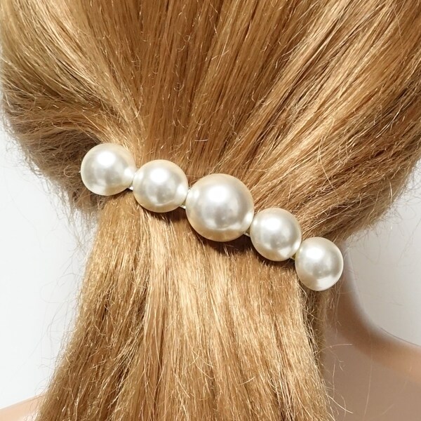 Pearl Barrette - Etsy