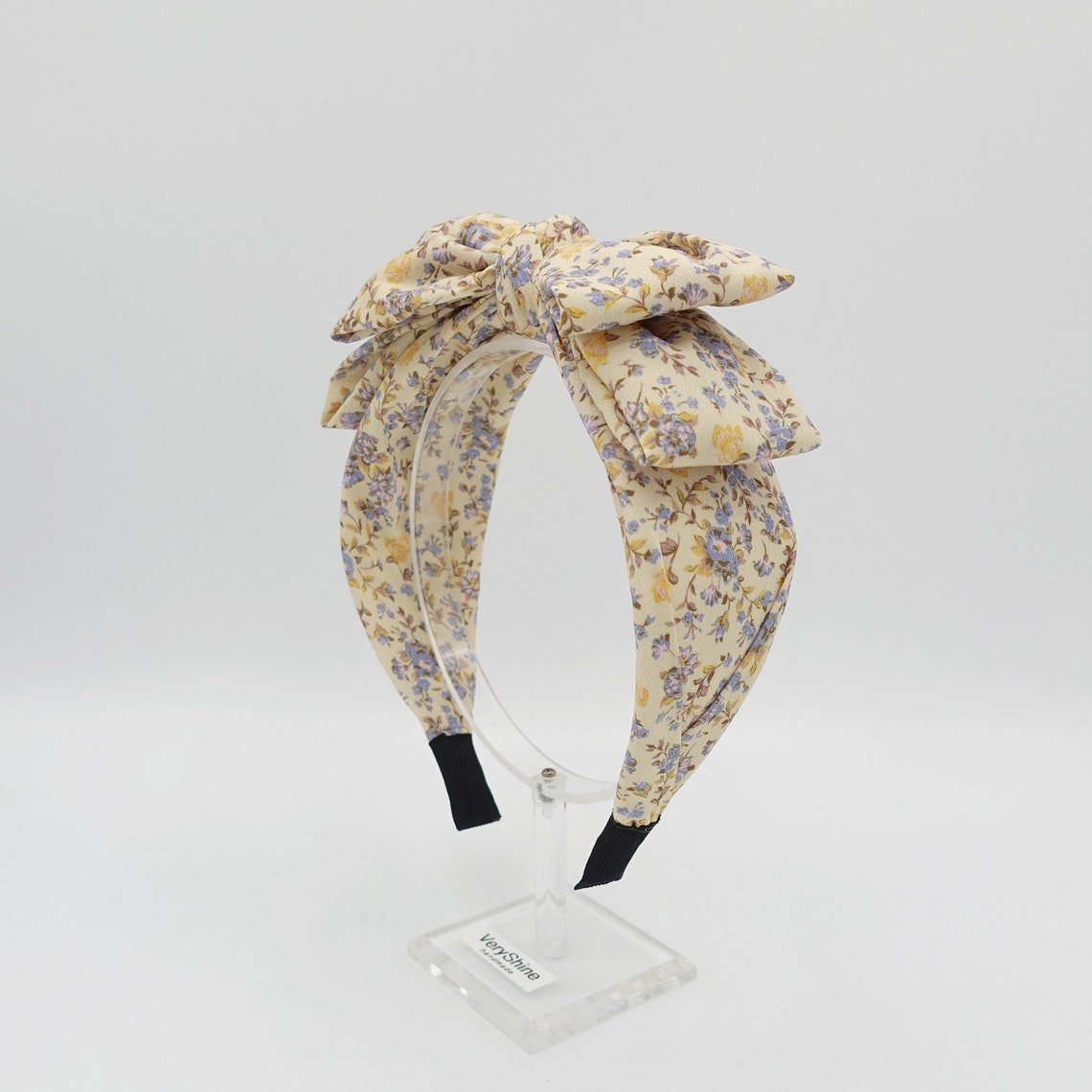 Pastel Floral Bow Headband Tiny Floral Hair Accessory for - Etsy