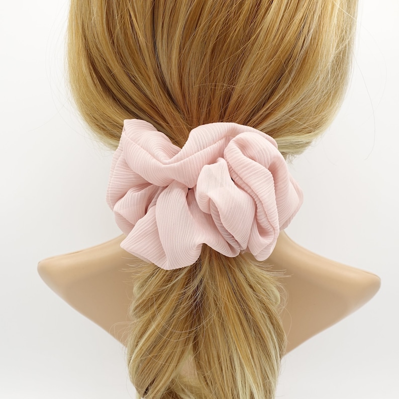 Large Chiffon Voluminous Scrunchies Women Hair Elastic Accessory - Etsy
