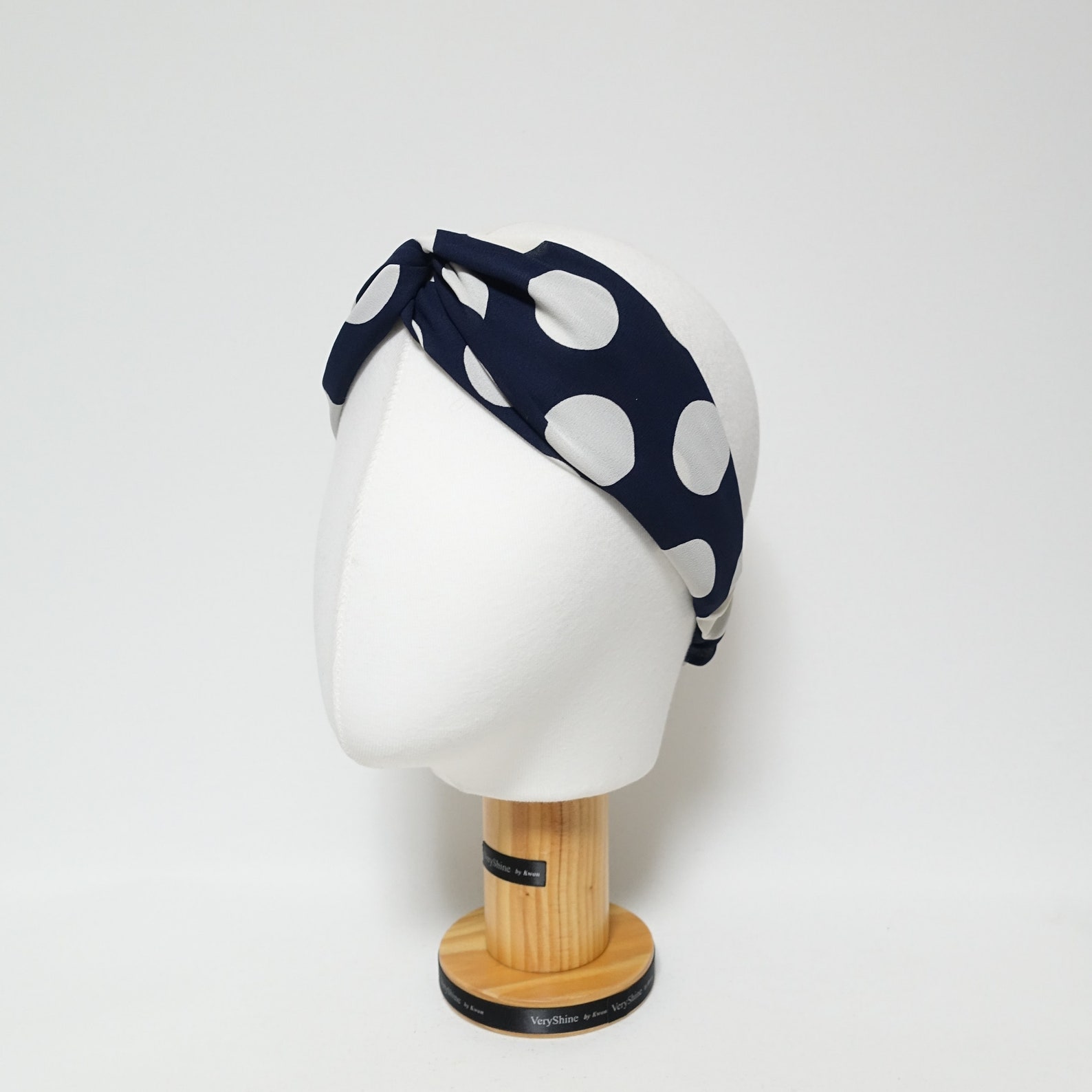 Chiffon Big Dot Headband Elastic Front Twist Headwrap Women Hair ...