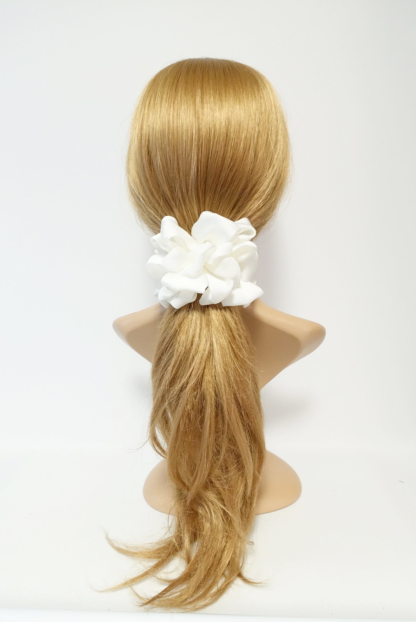 Glossy Chiffon Loop Wave Flower Hair Scrunchies Women Hair | Etsy