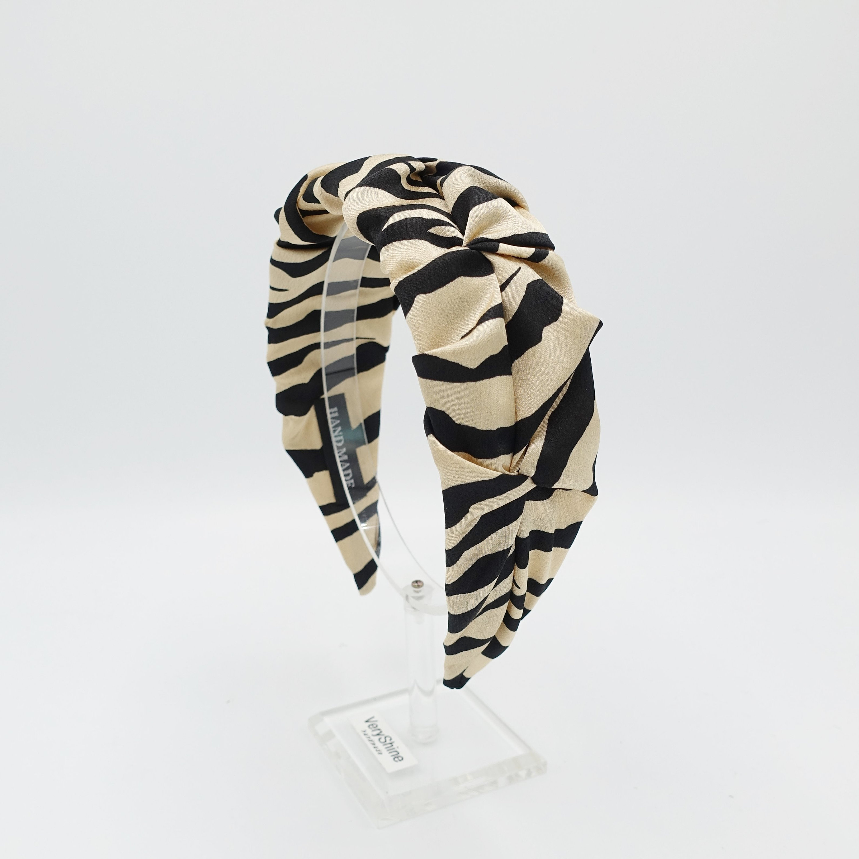Zebra Satin Twisted Wave Stirnband stilvolle Haarband Frauen Haar ...