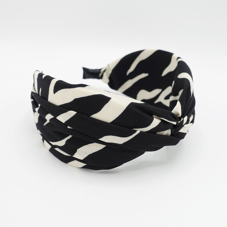 Zebra Print Cross Headband Stylish Hairband for Women - Etsy
