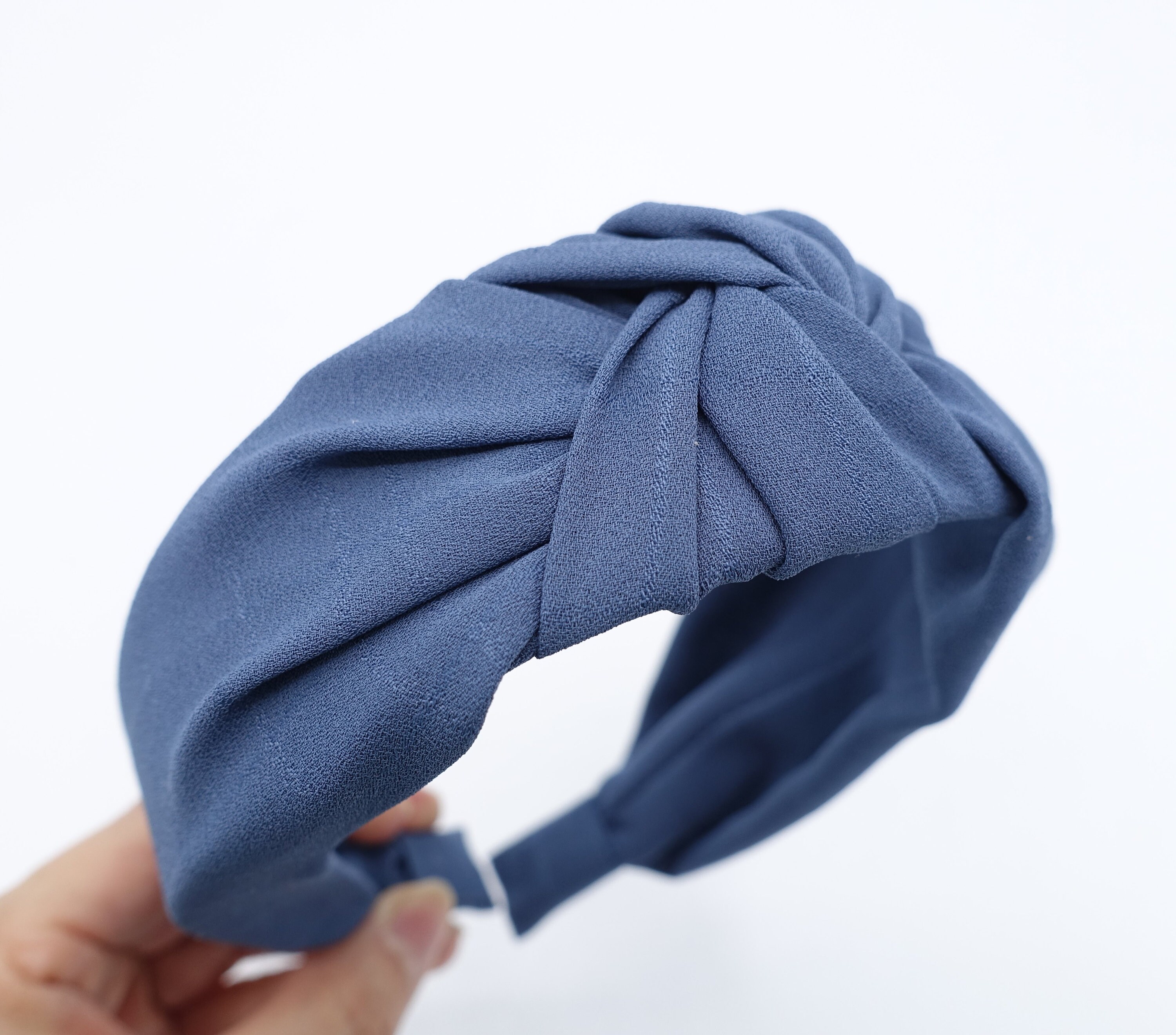 Chiffon Grid Knot Headband Thin Fabric Hairband Women Hair Accessory - Etsy
