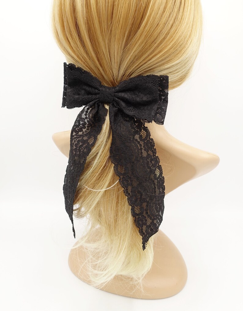 Floral Lace Layered Bow Simple Style Hair Accessory for Women - Etsy