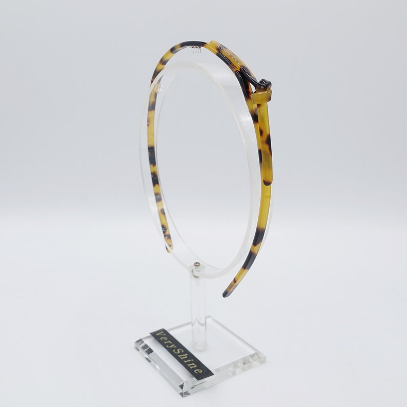 Thin Headband Cellulose Acetate Wave Bow Comb Hairband - Etsy