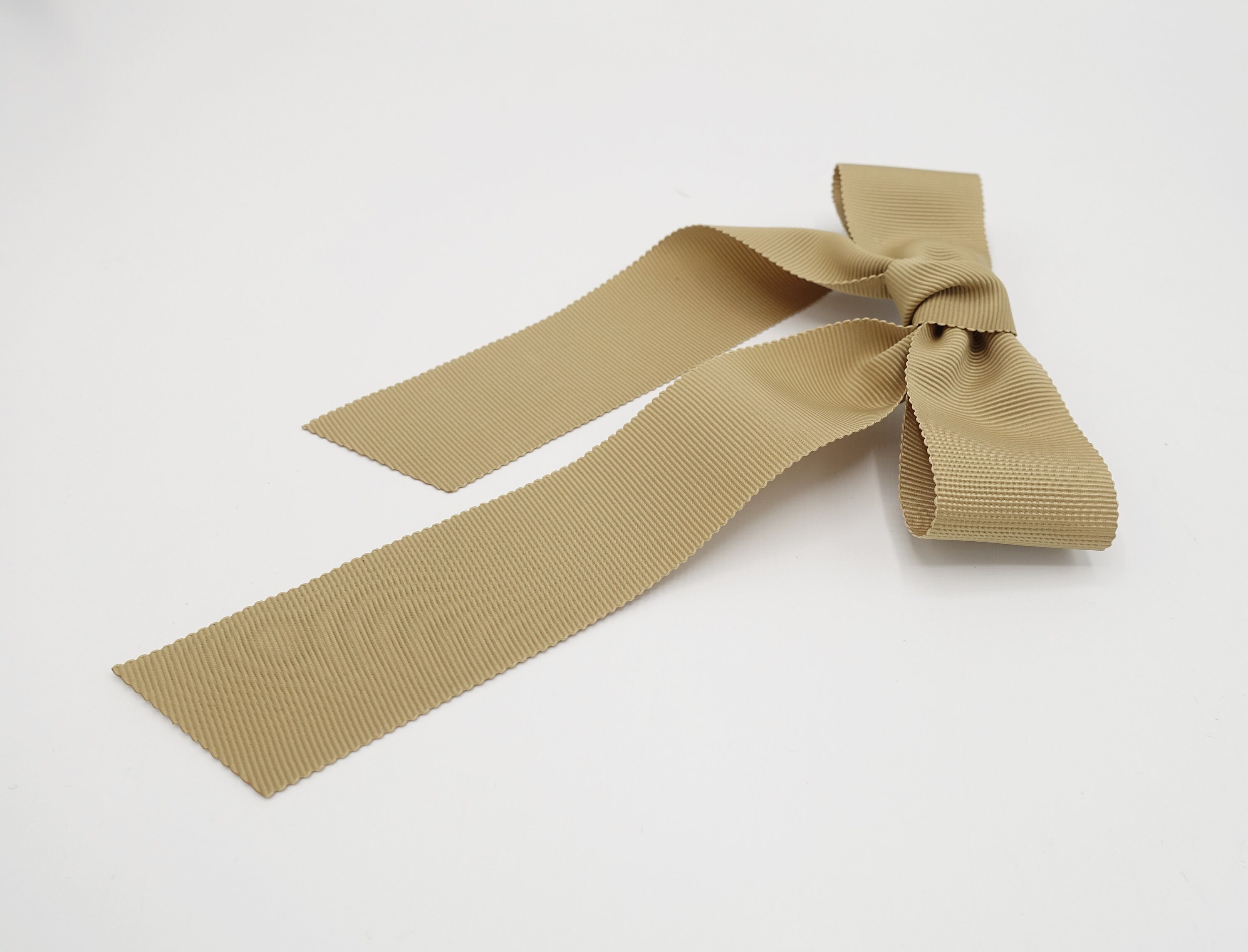 Grosgrain Tail Hair Bow Basic Style Hair Accessory for Women | Etsy