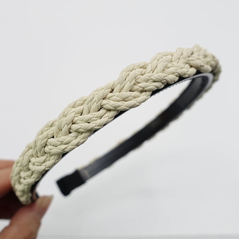 Thread Strand Braided Headband Basic Thin Hairband Women Hair - Etsy