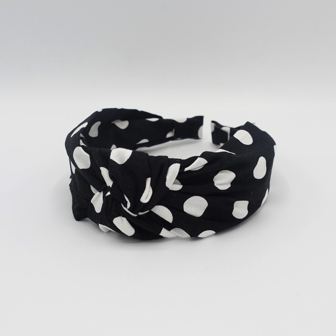 Cotton Dot Headband Top Knot Hairband for Women - Etsy