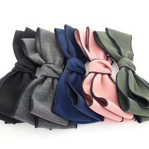 Multi Layer Bow Barrette Interlocked Trim Hair Bow for Women - Etsy