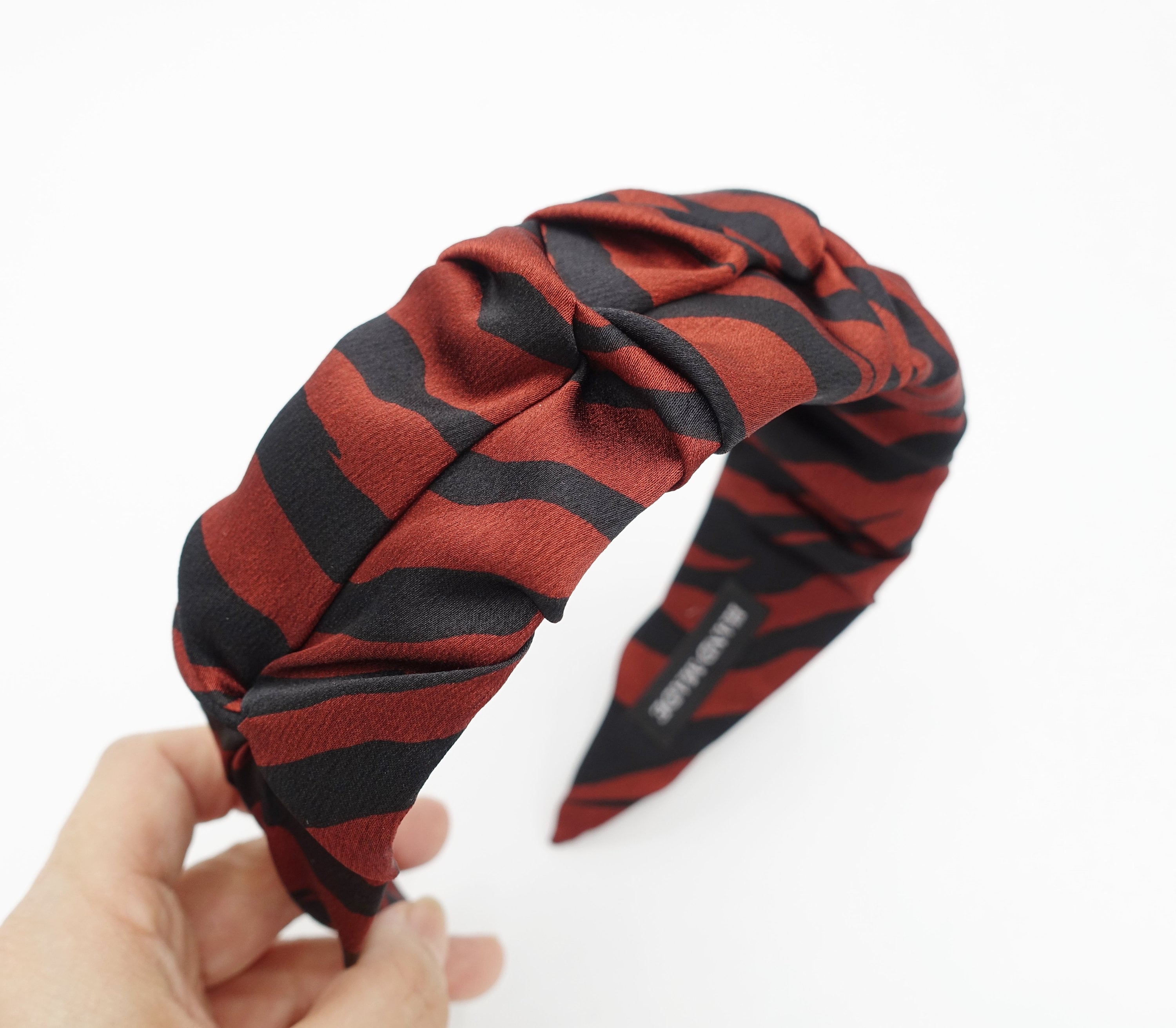 Zebra Satin Twisted Wave Headband Stylish Hairband Women Hair Accessory ...