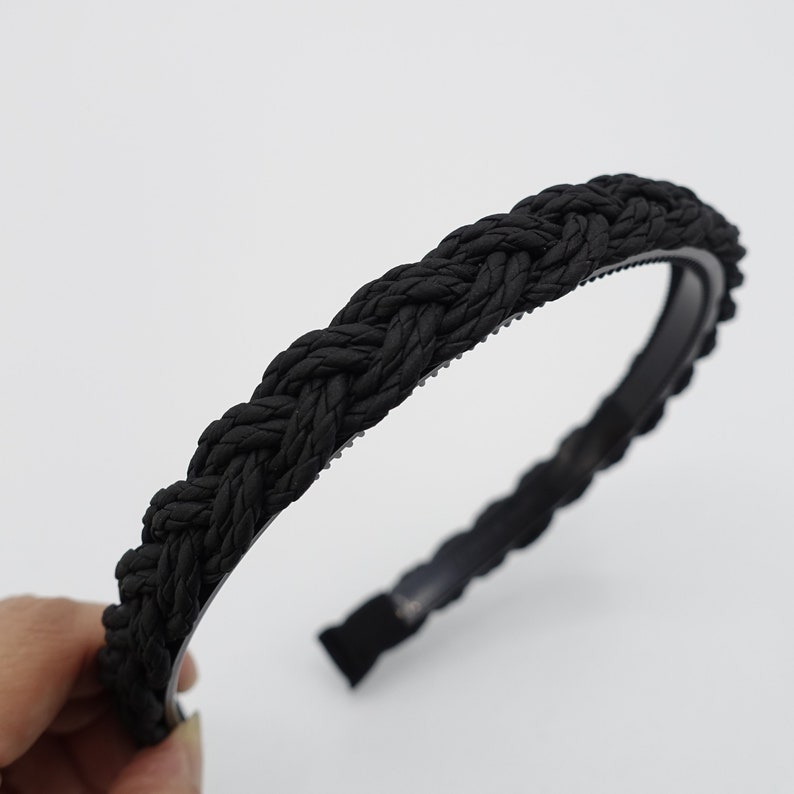 Thread Strand Braided Headband Basic Thin Hairband Women Hair - Etsy