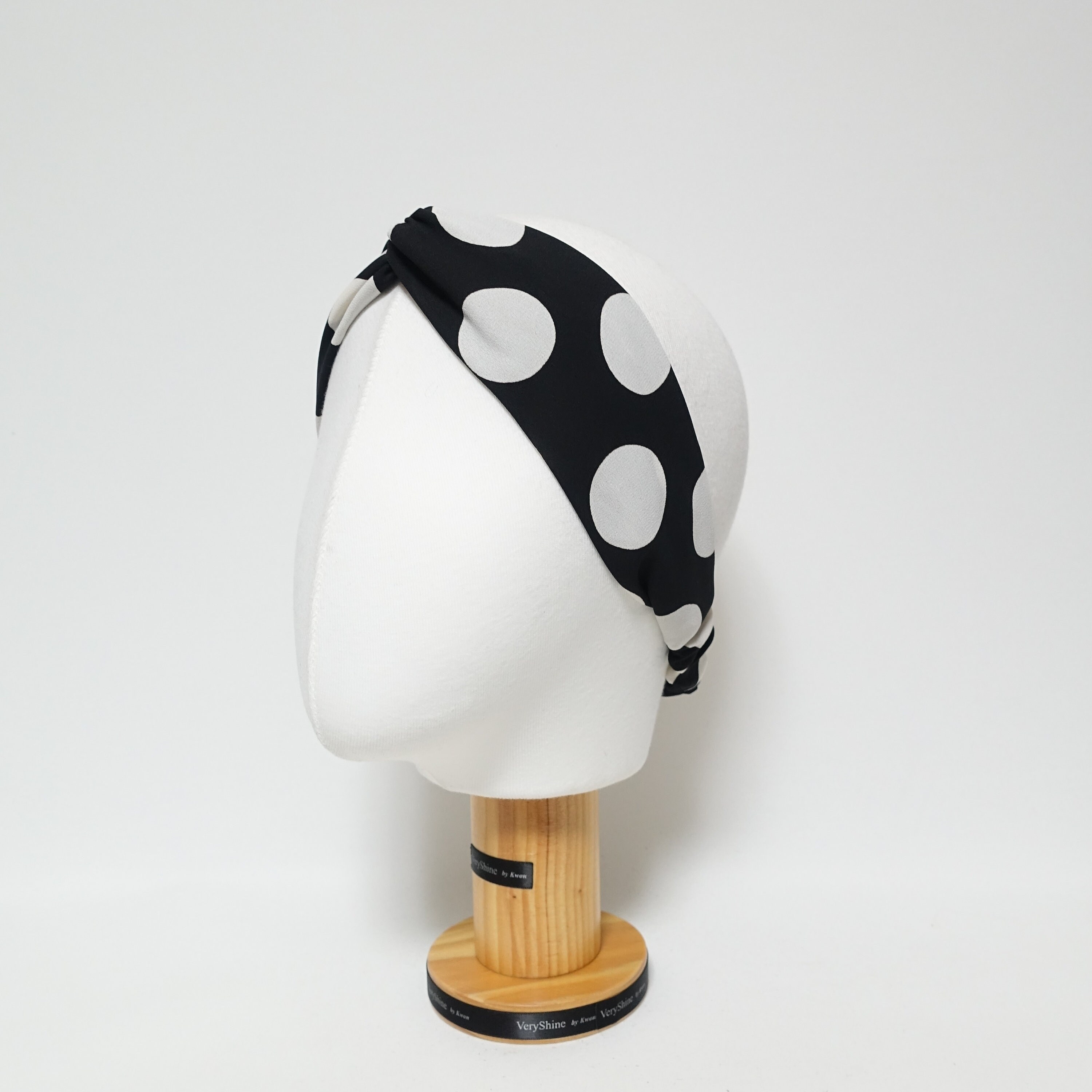 Chiffon Big Dot Headband Elastic Front Twist Headwrap Women Hair ...