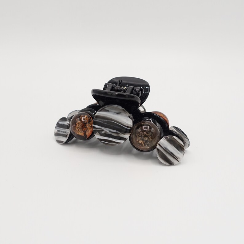 Marble Solid Formica Hair Claw Embellished Clamp Updo Hair | Etsy