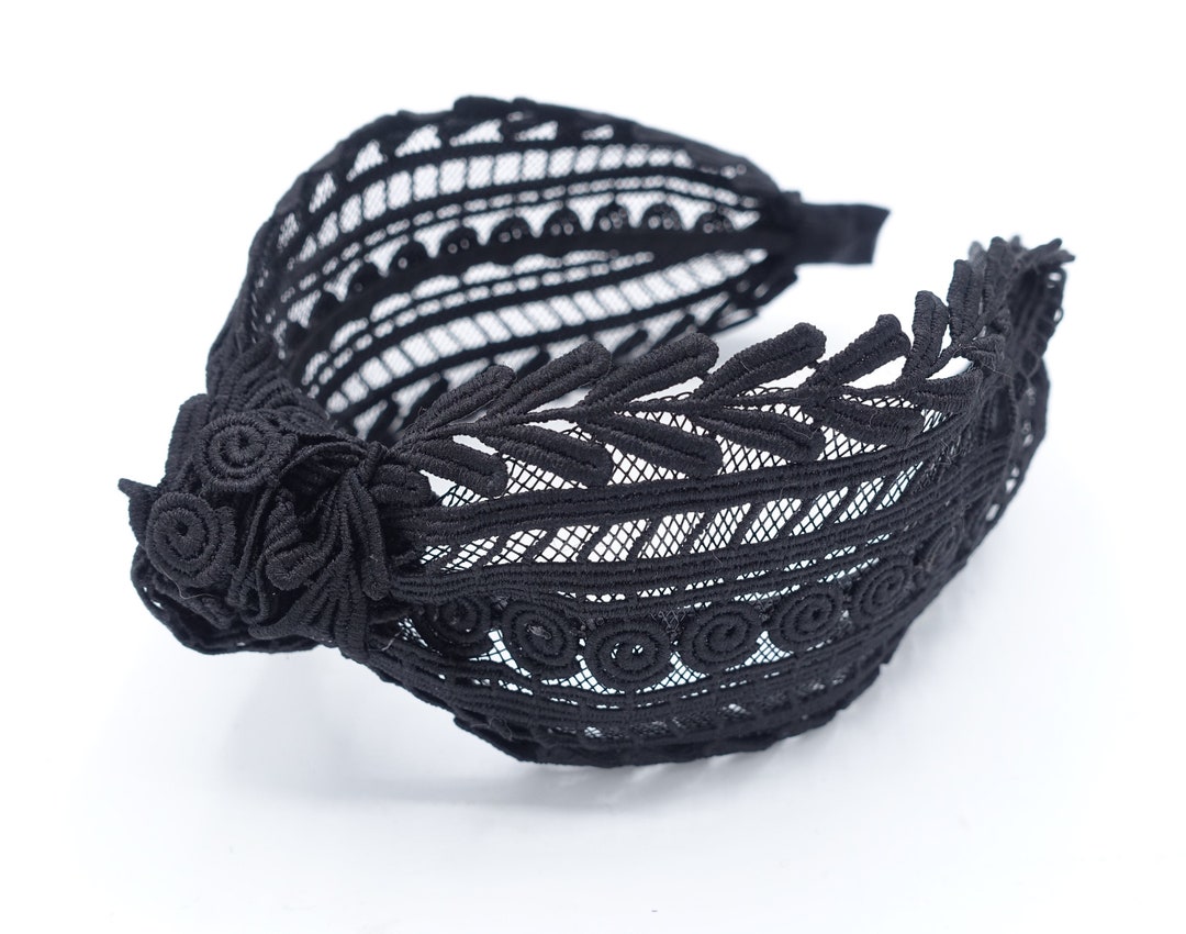 Knotted Mesh Herringbone Headband Translucent Hairband - Etsy