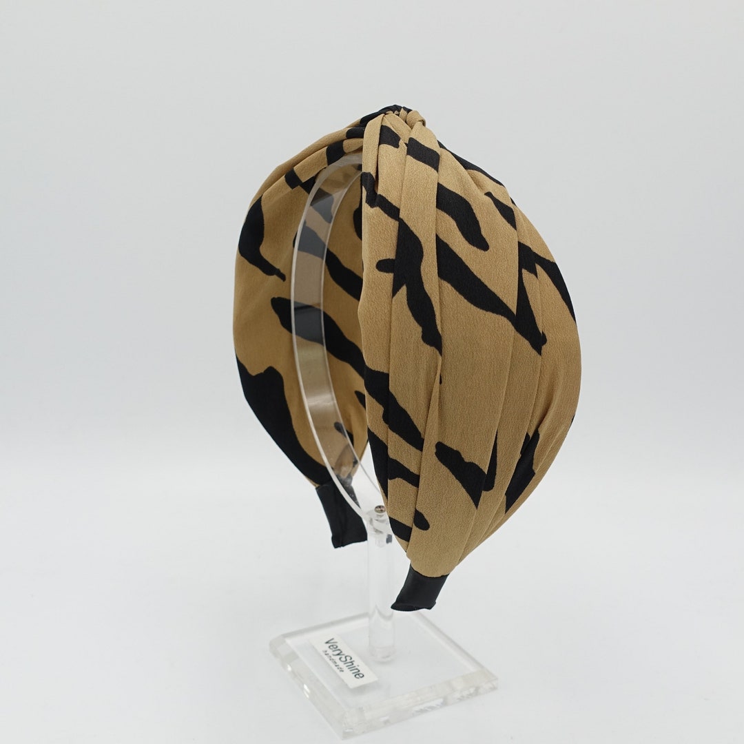 Zebra Print Cross Headband Stylish Hairband for Women - Etsy